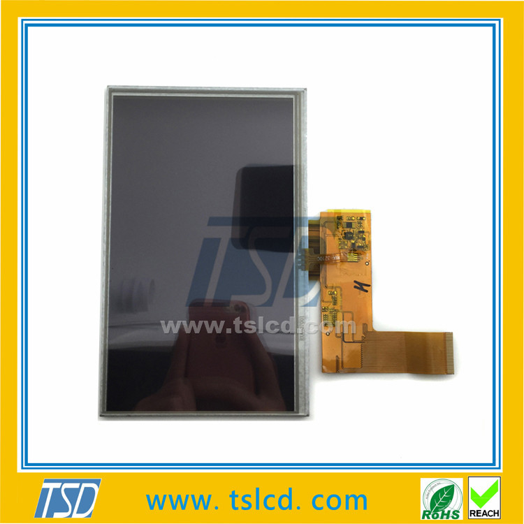 Good view angle 7.0'' inch 800X480 resolution TFT display with 500cd/m2 brightness