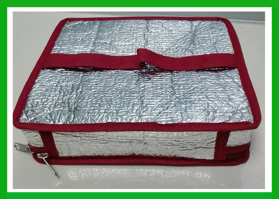 Foam Silver Insulated Foil Bags / Foil Cool Shield Cake Packaging Bag Box