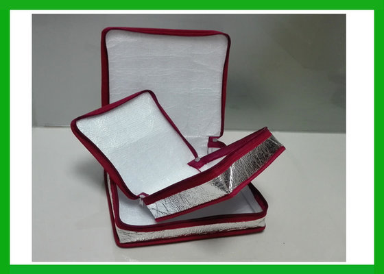 Foam Silver Insulated Foil Bags / Foil Cool Shield Cake Packaging Bag Box