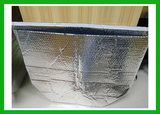 Self - Sealing Silver Metallic Bubble Insulated Foil Bags For Vegetable Shipping