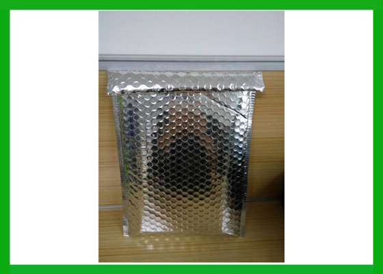 Moisture Shockproof Metallic Poly Foil Bubble Insulated Mailers For Shipping