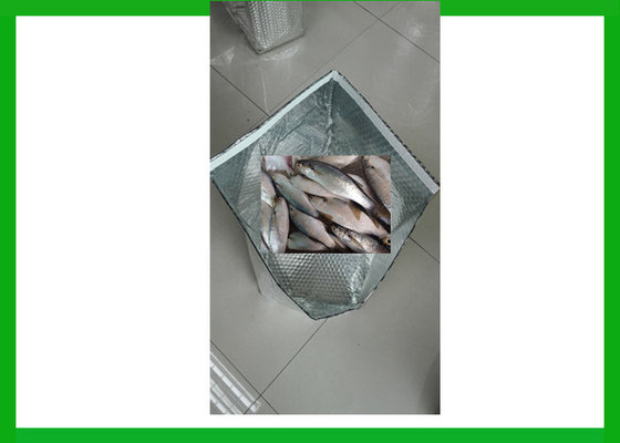 Self - Sealing Silver Metallic Bubble Insulated Foil Bags For Vegetable Shipping