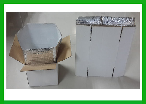 Foil laminated Bubble Cushion Insulated Box Liners For Food Shipping