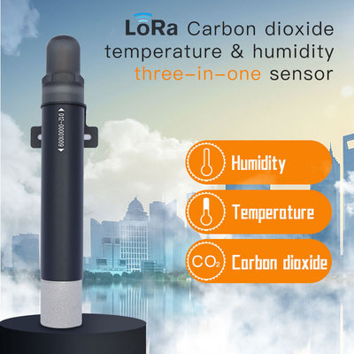 NDIR wireless CO2 sensor with temperature humidity lora sensor long range real-time monitoring