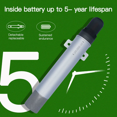 battery powered lora wireless temperature and humidity data logger 5km long range monitoring
