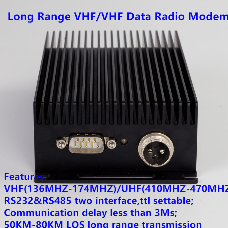 50KM Long Range RF Transceiver Module Modbus RS485 TTL RS232 Marine Vhf Radio Data Modem Good for Sea Communication