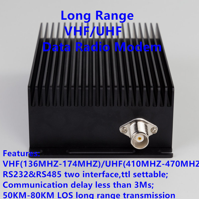 25W long range transceiver 433 uhf 150 vhf data modem rs485&rs232 transmitter receiver