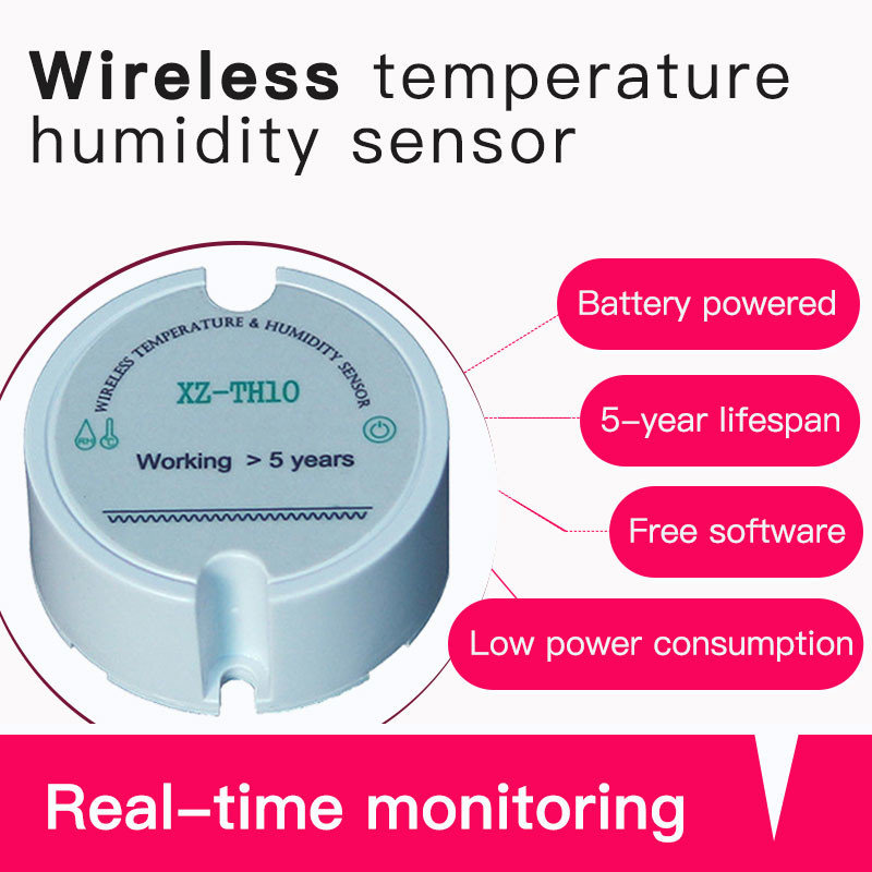 battery powered wireless temperature humidity sensor transmitter for grain silo storage