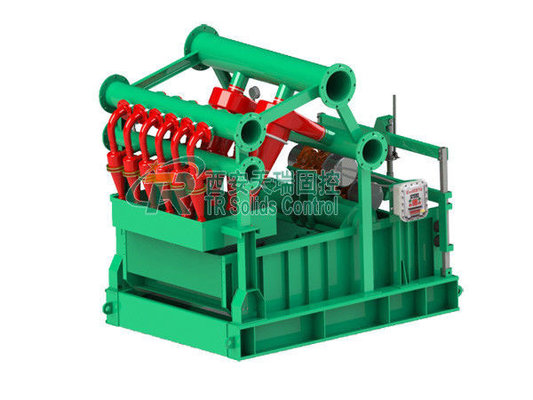 4" Desilter Cones 240m3/h Green Mud Cleaning Sand Cleaning Equipment with Bottom Shale Shaker