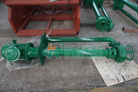 25m³/h flow，1430r/min speed Vertical Long Shaft Drilling Submersible Mud Pump from TR Solids Control