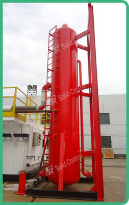 180m3/h capacity 1750kg Mud Gas Separator / Poor Boy Degasser from TR Solids Control