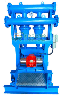 100m³/h capacity，670kg weight，Flexible Capacity Slurry Cleaning Drilling Mud Desander from TR Solids Control