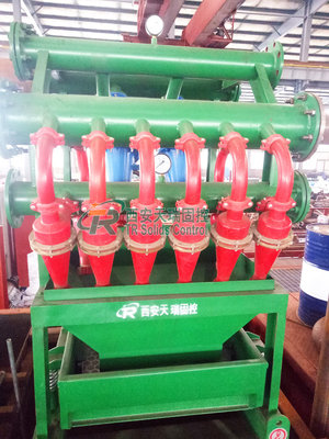 4 Inch Oilfield Hydrocyclone Dewatering / Solids Control Desilter Cones System，Mud Recycling Desilter