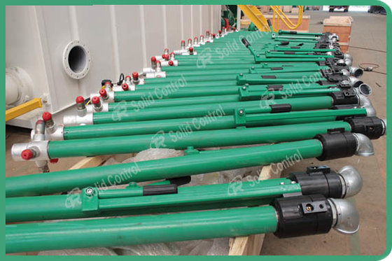 Oilfield Drilling Mud Gun with Three Adjustable Nozzles 200KG Weight，Oil Sludge Mud Gun