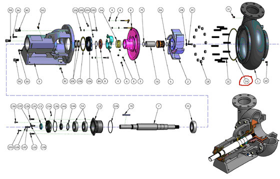 Spare Parts of Mission Centrifugal Pump