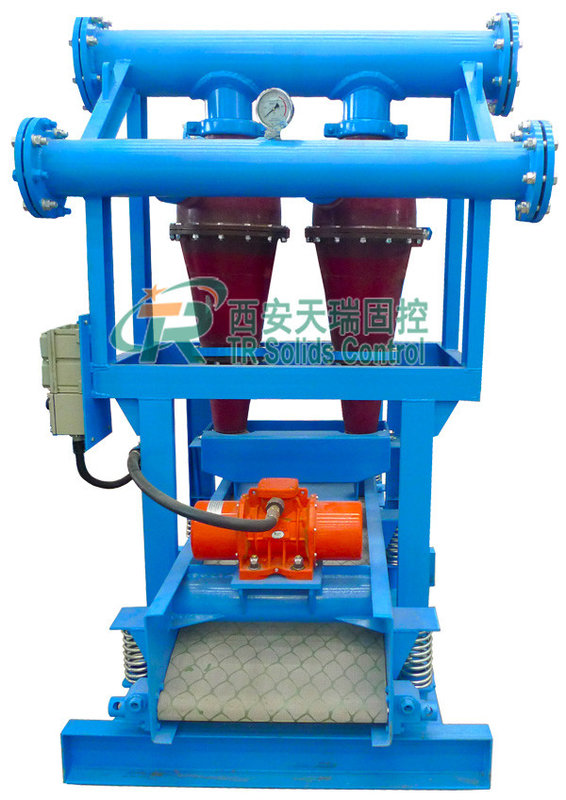 100m³/h capacity，670kg weight，Flexible Capacity Slurry Cleaning Drilling Mud Desander from TR Solids Control