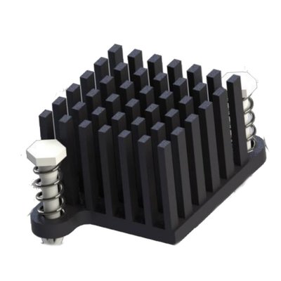 35mm aluminum Anode black heat sink， extrusion heat sink for PCB