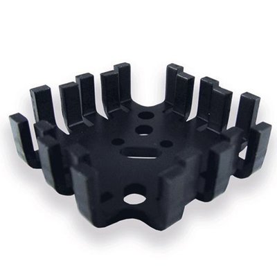 Ticooler aluminum extrusion Anode black heat sink