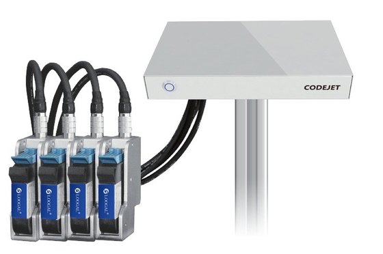 Cardboard Inkjet Batch Coding Machine , Date Coding Equipment QR Bar Shift Code
