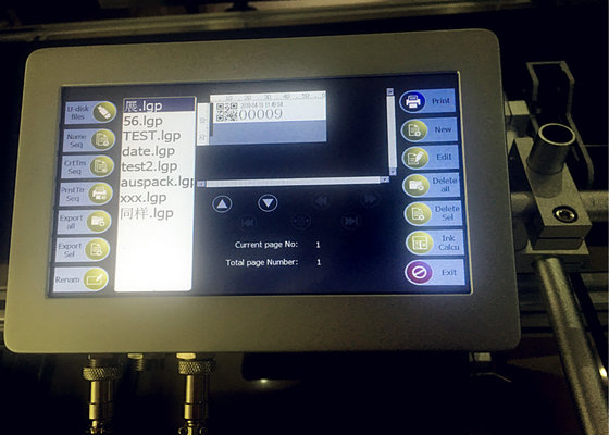 Aluminmum High Resolution Inkjet Printer , Professional Inkjet Printer Touchable
