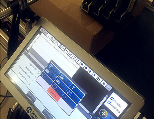 Label Printe High Resolution Inkjet Printer Alarm Function Digital Control