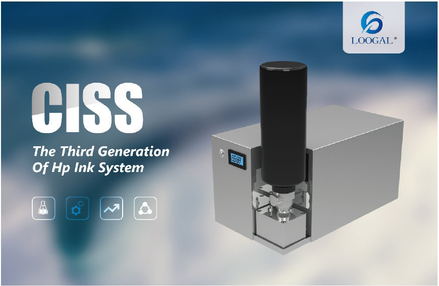 Huge Bulk Printer Continuous Ink System Increased Printhead Resource hp tij2.5 ink cost save ink system