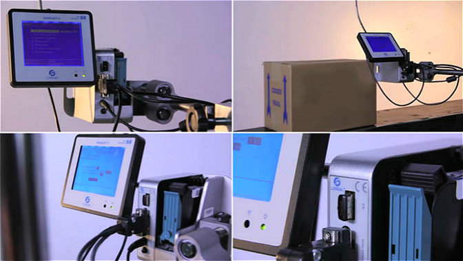 Non Contact High Speed Industrial Inkjet Printer TIJ 2.5 LGCS Control Technology Adopted