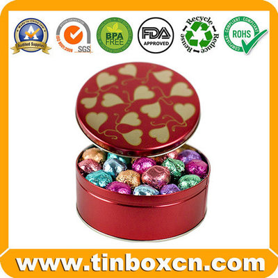 Chocolate Tin,Chocolate Box,Round tin can,food tin box