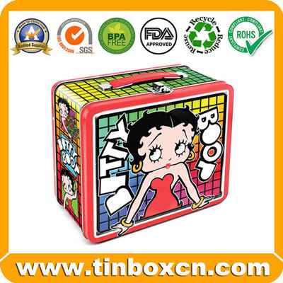 Lunch Tin,Lunch Box,Tin Lunch Box,Tin Box with Handle