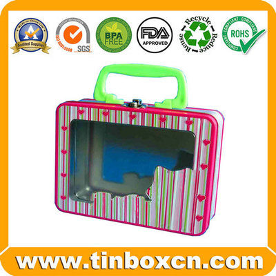 Lunch Tin,Lunch Box,Tin Lunch Box,Tin Box with Handle