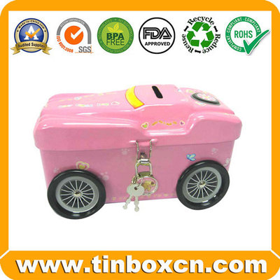 Saving Tin Box,Tin Saving Box,Tin Coin Bank,Tin with Lock