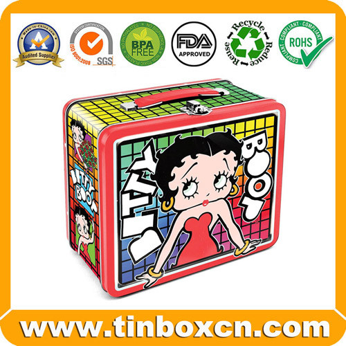 Lunch Tin,Lunch Box,Tin Lunch Box,Tin Box with Handle