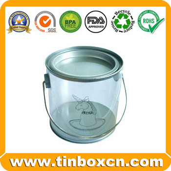 PVC Tin,Transparent Tin Box,Tin Can with Trasparent Body