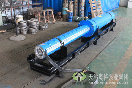 High lift horizontal mine dewatering pump