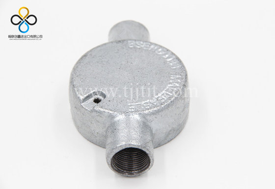 China Hot dip galvanized malleable iron L103 2 way through box conduit box supplier
