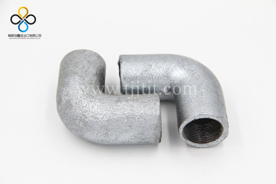 China Hot dip galvanized malleable iron C206 solid elbow conduit box supplier