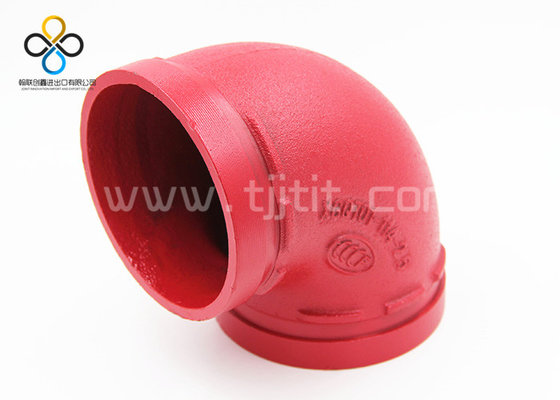 China CCC FM UL Good quality Elbow 90 Ductile iron grooved fittings supplier
