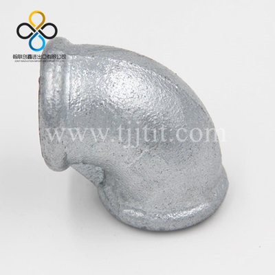 90 Hot dip galvanized malleable cast iron pipe fitting elbow 90° beaded equal made in china supplier