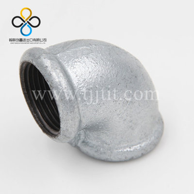 90 Hot dip galvanized malleable cast iron pipe fitting elbow 90° beaded equal made in china supplier