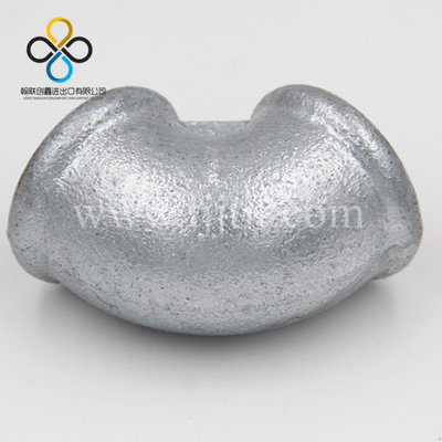 90 Hot dip galvanized malleable cast iron pipe fitting elbow 90° beaded equal made in china supplier