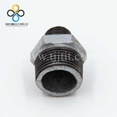 245 Hot dip galvanized malleable cast iron pipe fitting hexagon nipples reducing made in china supplier