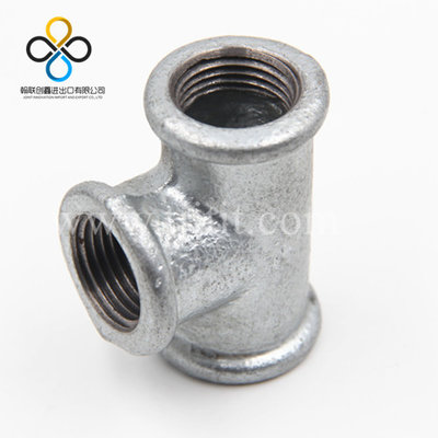 130 Hot dip galvanized malleable cast iron pipe fitting tees beaded made in china supplier