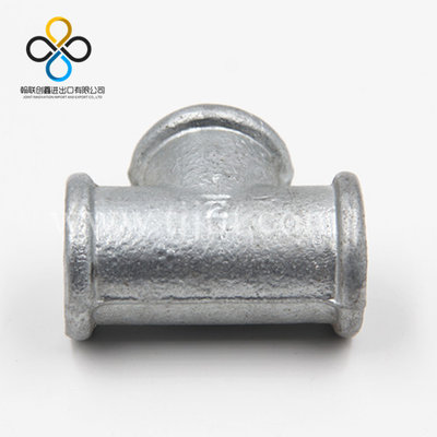 130 Hot dip galvanized malleable cast iron pipe fitting tees beaded made in china supplier