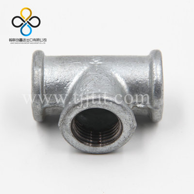 130 Hot dip galvanized malleable cast iron pipe fitting tees beaded made in china supplier