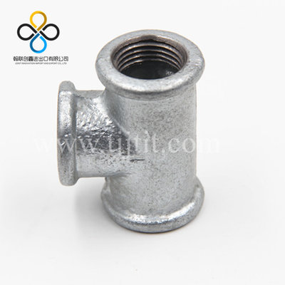 130 Hot dip galvanized malleable cast iron pipe fitting tees beaded made in china supplier