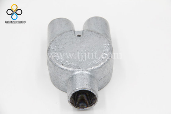 Electrial wiring accessories hot dip galvanized malleable cast iron conduit circlar box L309 three-way Y way supplier