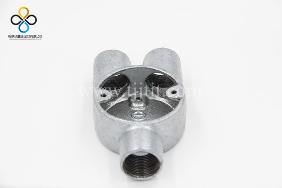 Electrial wiring accessories hot dip galvanized malleable cast iron conduit circlar box L309 three-way Y way supplier