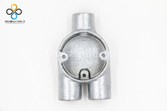 Electrial wiring accessories hot dip galvanized malleable cast iron conduit circlar box L309 three-way Y way supplier