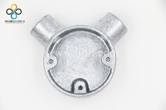 Hot dip galvanized malleable cast iron conduit  L102 2 way angle way circlar box supplier