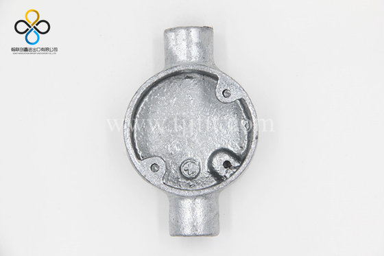 Hot dip galvanized malleable iron L103 2 way through box conduit box supplier